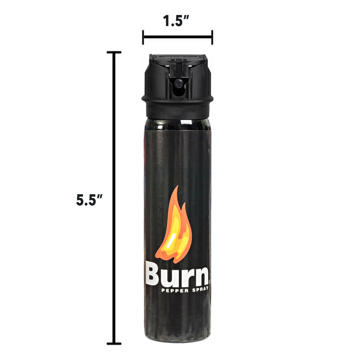 BURN Max Strength Pepper Spray for Self Defense - 3.7 fl oz