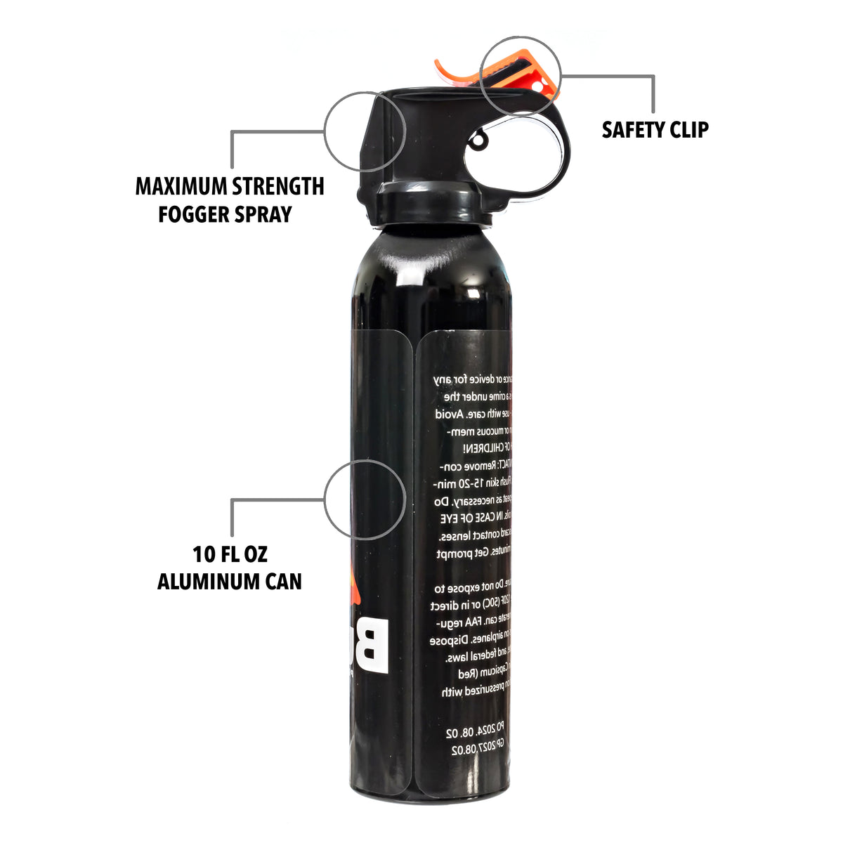 Burn Pepper Spray - Max Strength Self Defense Fogger, 10 fl oz