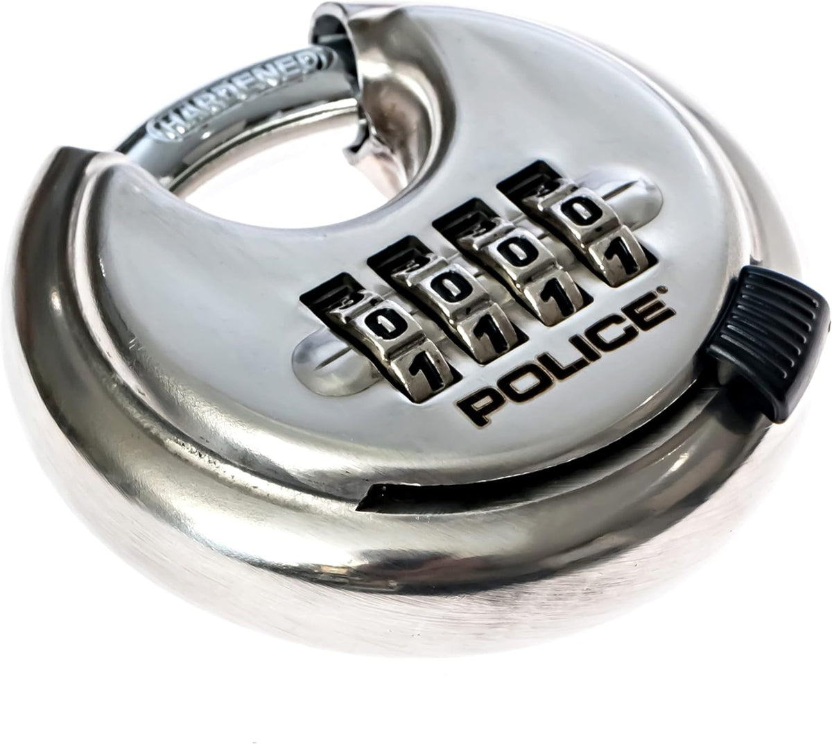 Combination Padlock | Heavy Duty 4-Digit Police Steel Disc Lock